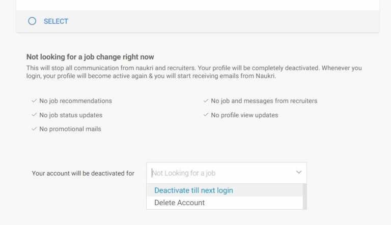 6 Easy Steps to Delete (or Deactivate) Naukri account 2020