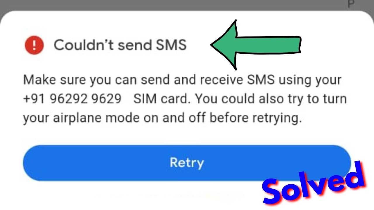 Fix Verification Problems: Google Pay Verification SMS Could Not Be Sent