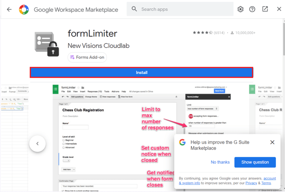 Top three Ways to Limit Google form Responses