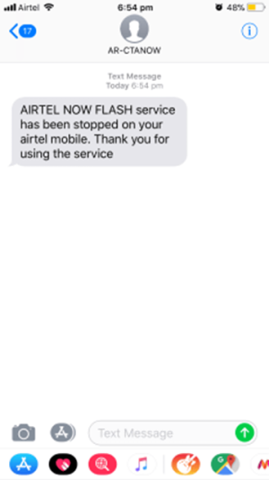 Simple Method to Know How to Stop Flash Messages in Airtel